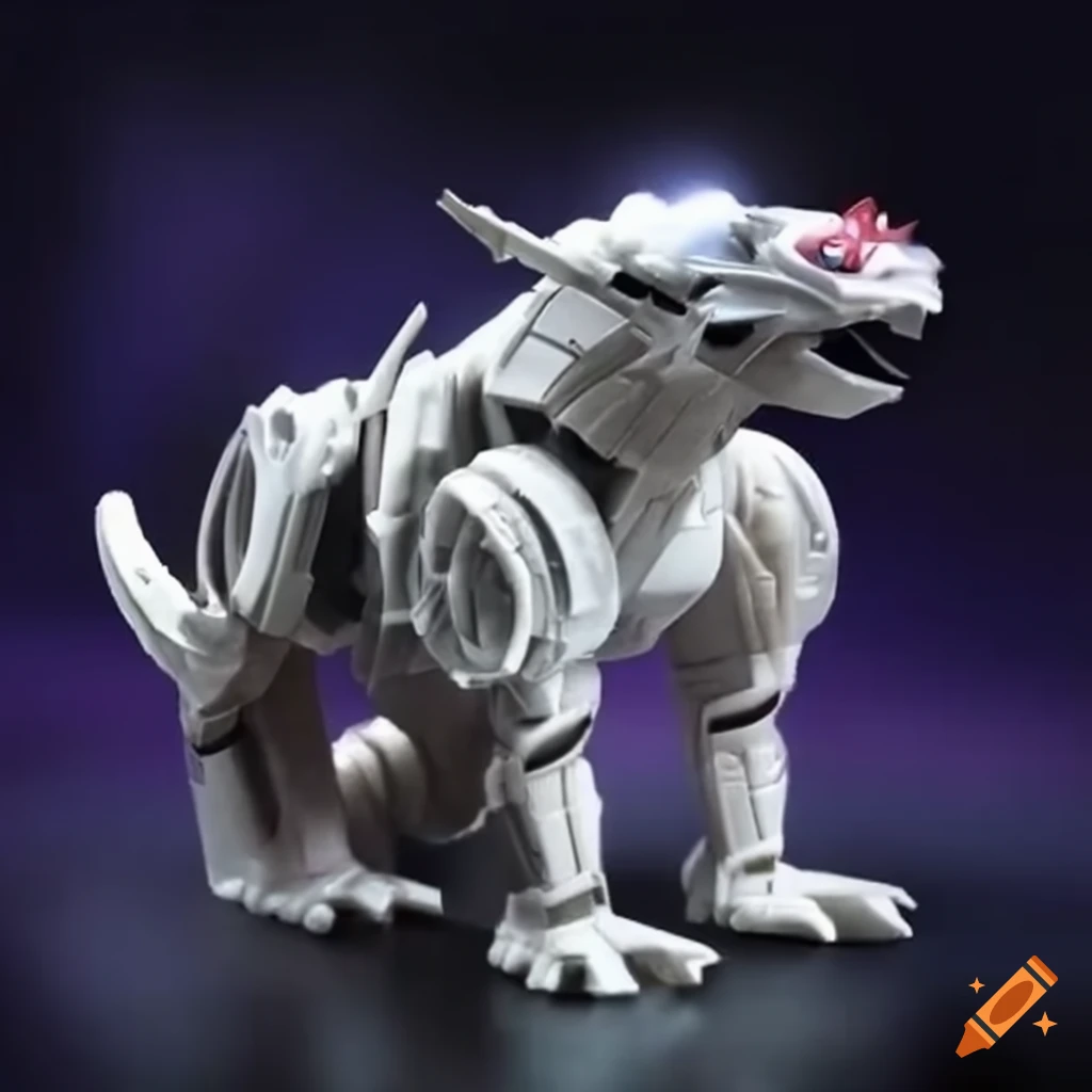 White rat power ranger zord on Craiyon