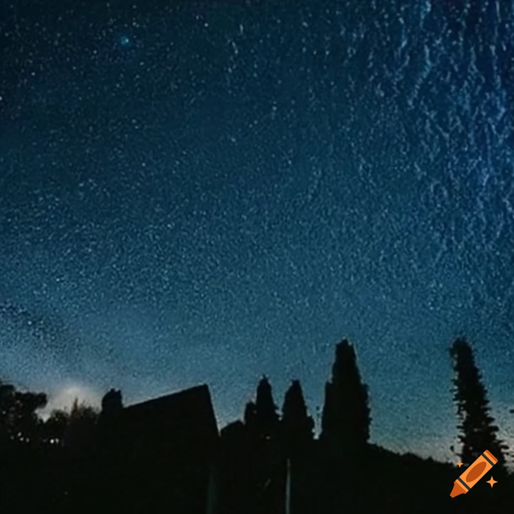 Shooting stars seen through a window in close-up photography on Craiyon