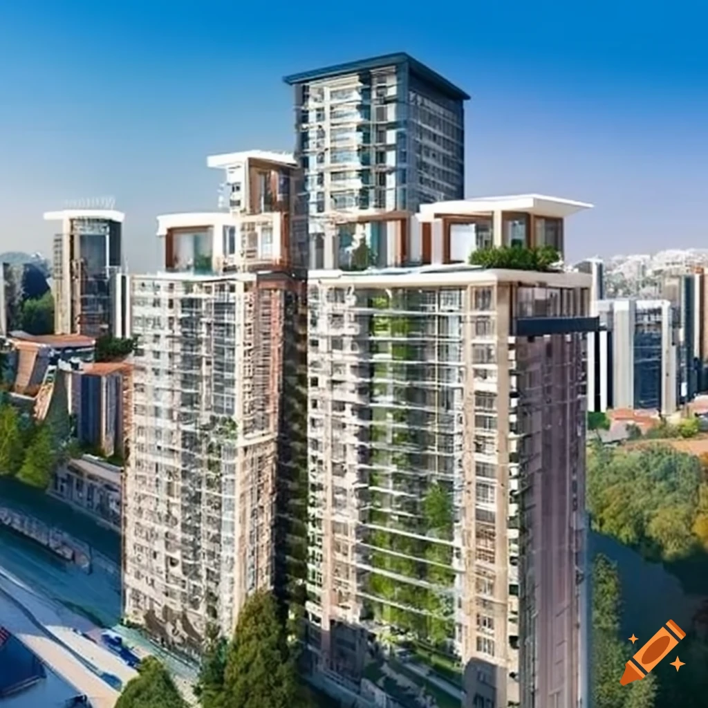 Unique real estate area in istanbul blending urban life and nature on ...