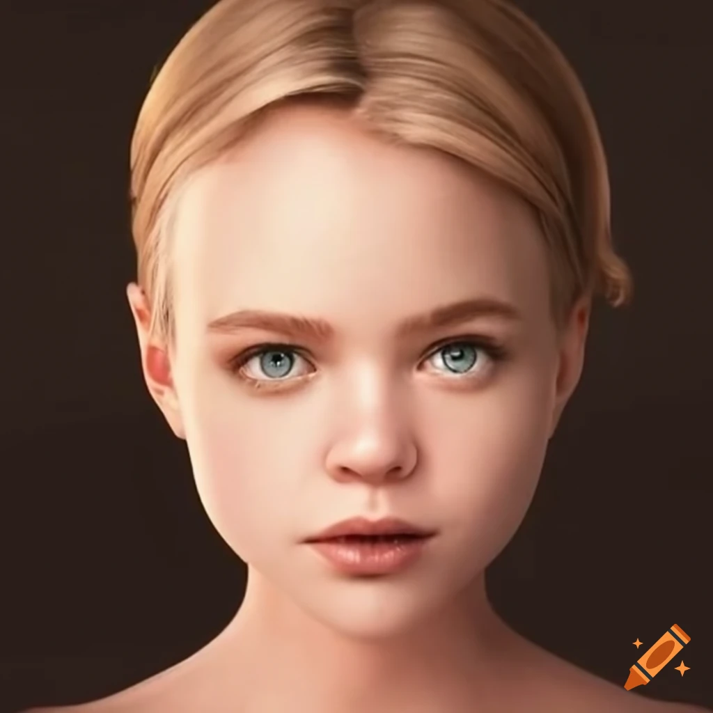 Leslie burke, pretty girl with bare skin on Craiyon