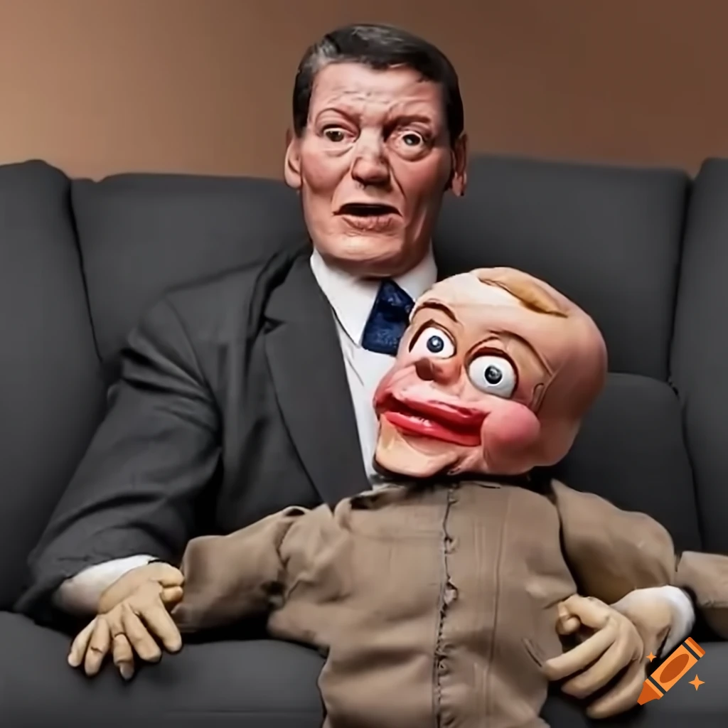 Satirical depiction of rep. ronny jackson as a ventriloquist dummy in a ...
