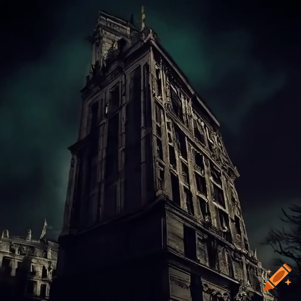 Haunted Building On Craiyon