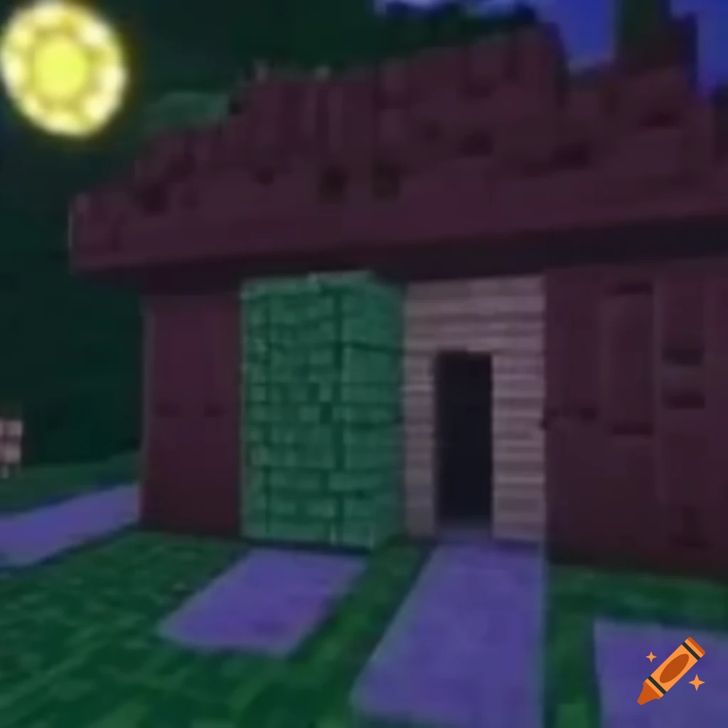 Minecraft dreamcore weirdcore on Craiyon