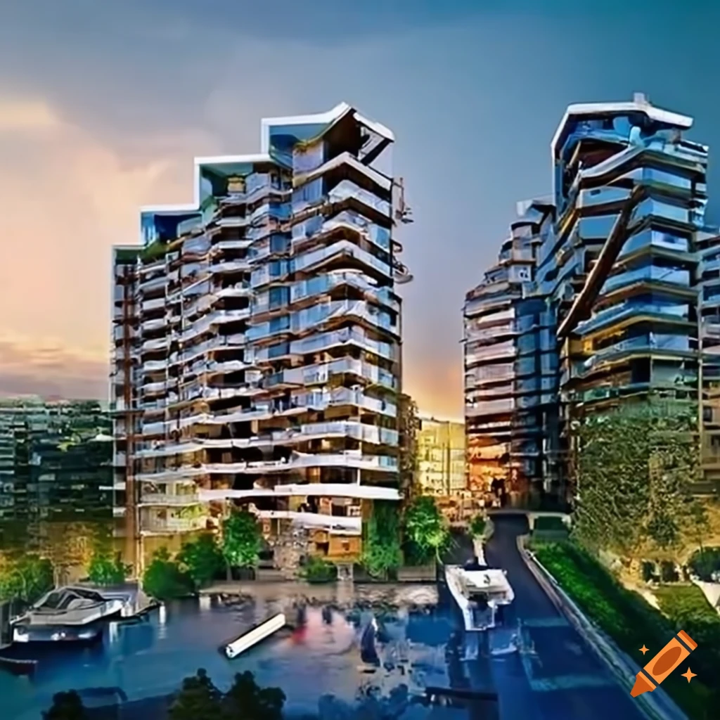 Unique real estate area in istanbul blending urban life and nature on ...