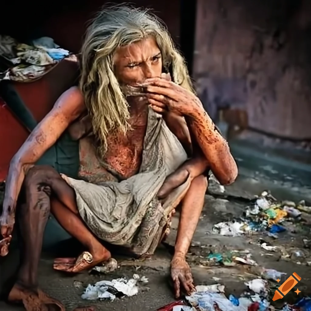 Jessica Simpson in gritty film scene as a beggar in India on Craiyon