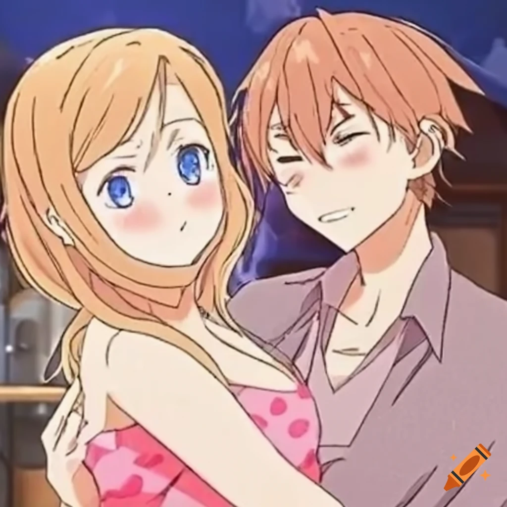 Anime Couple With The Wife Pregnant On Craiyon
