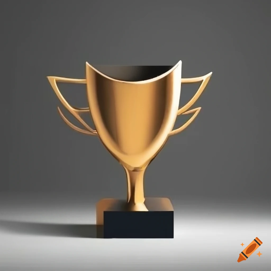 Minimalistic trophy design on Craiyon