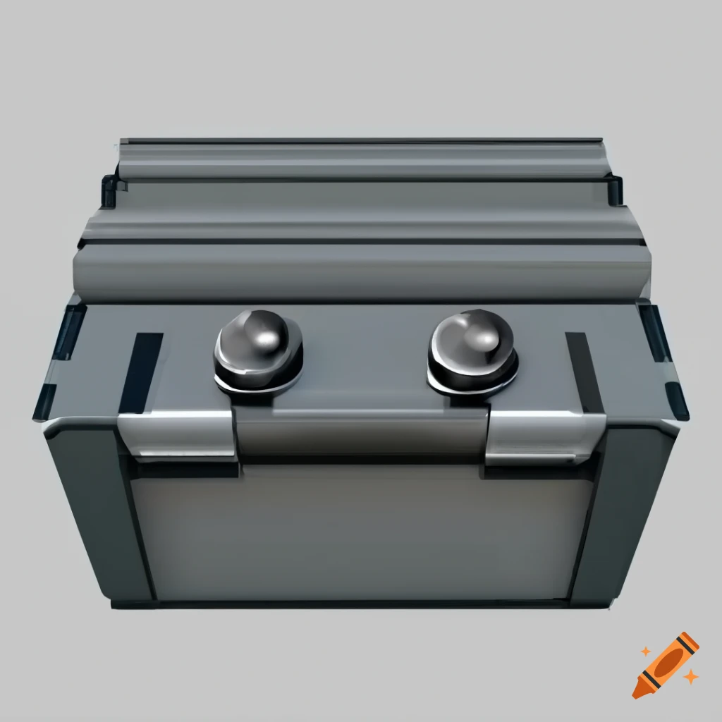 3D BFG 9000 on a white background in old-style design on Craiyon