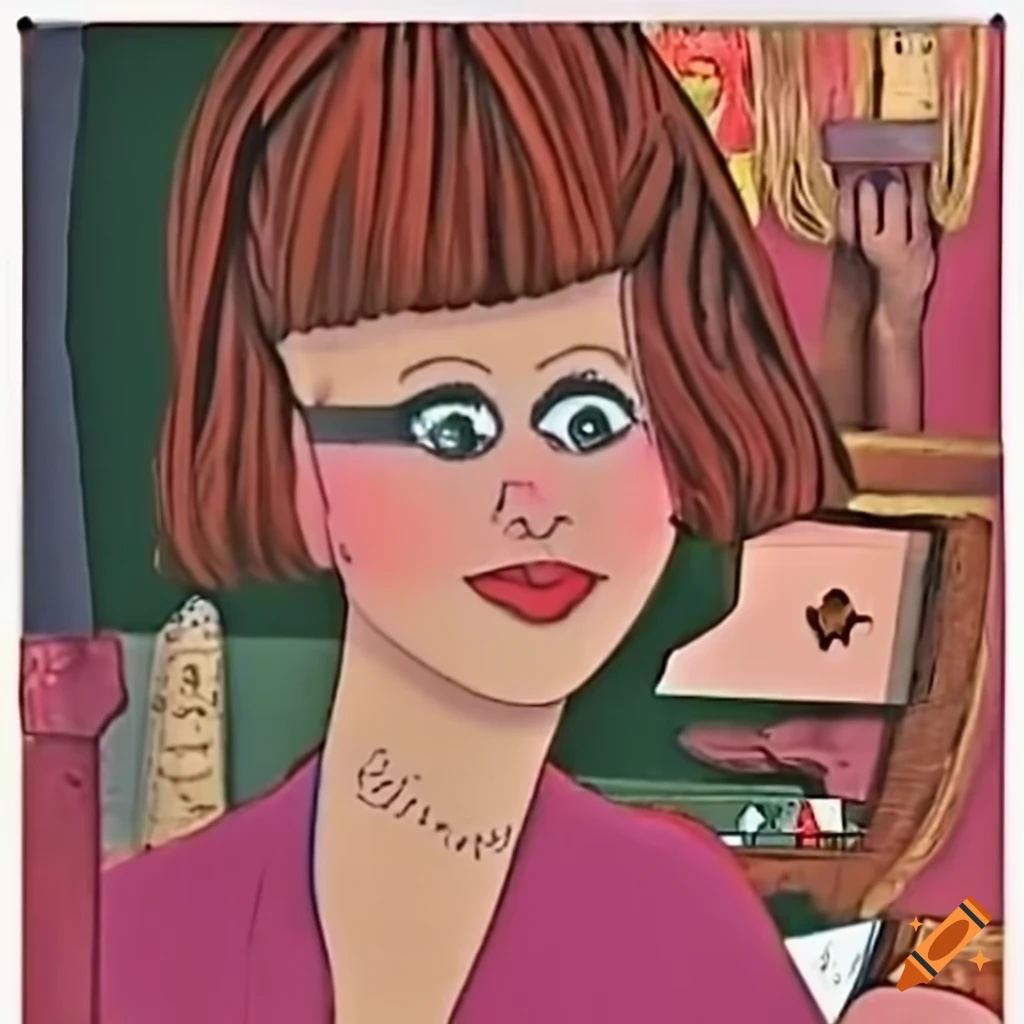 The test card girl on Craiyon