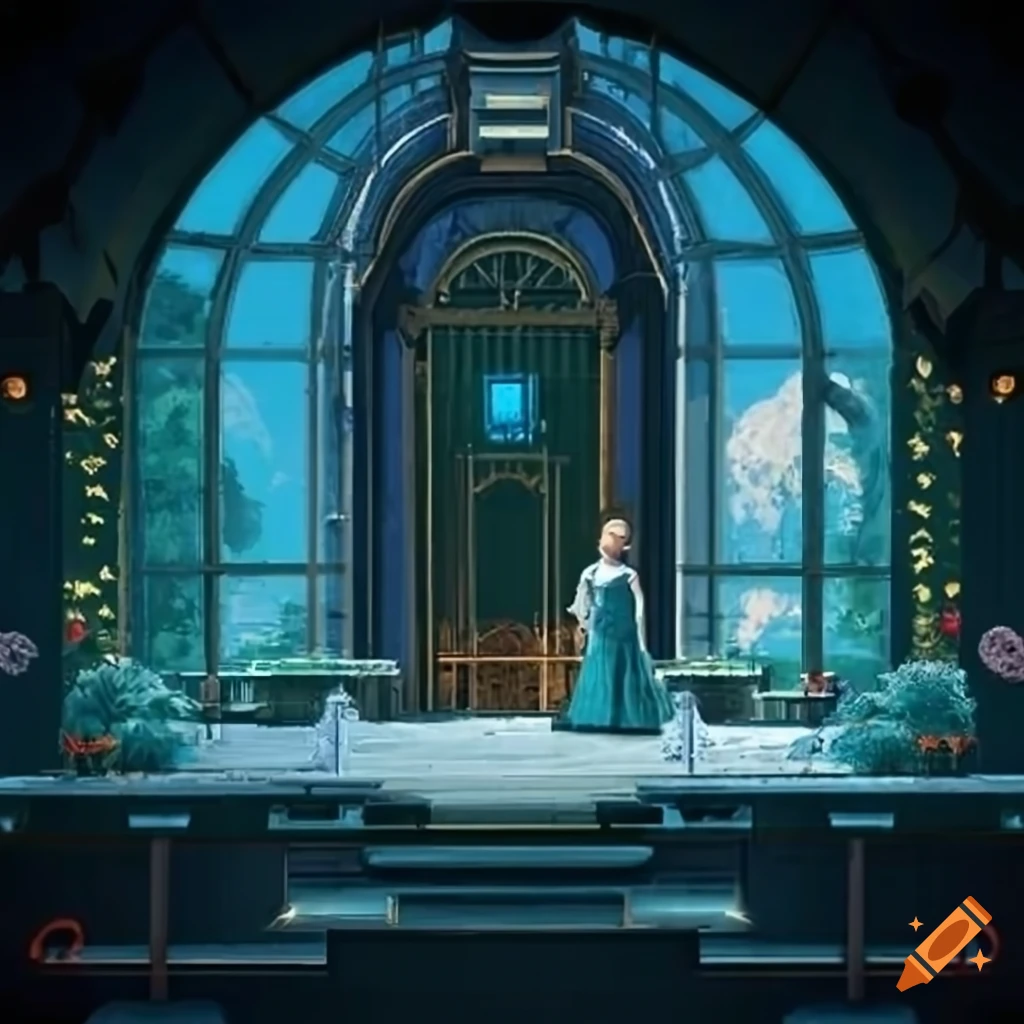 Stage design for the musical Snowpiercer featuring a cross-section of ...