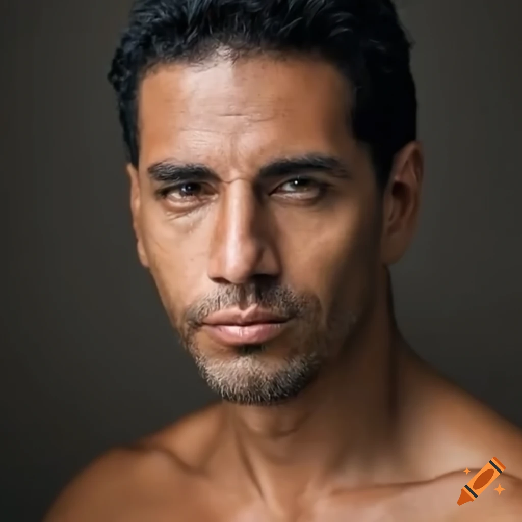 Attractive 40 year old Hispanic man with a well-defined body on Craiyon