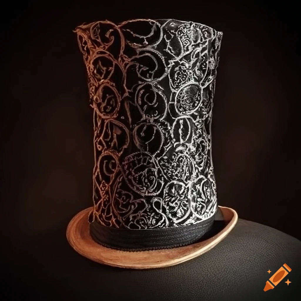 H.P. Lovecraft-themed mystical top hat on Craiyon