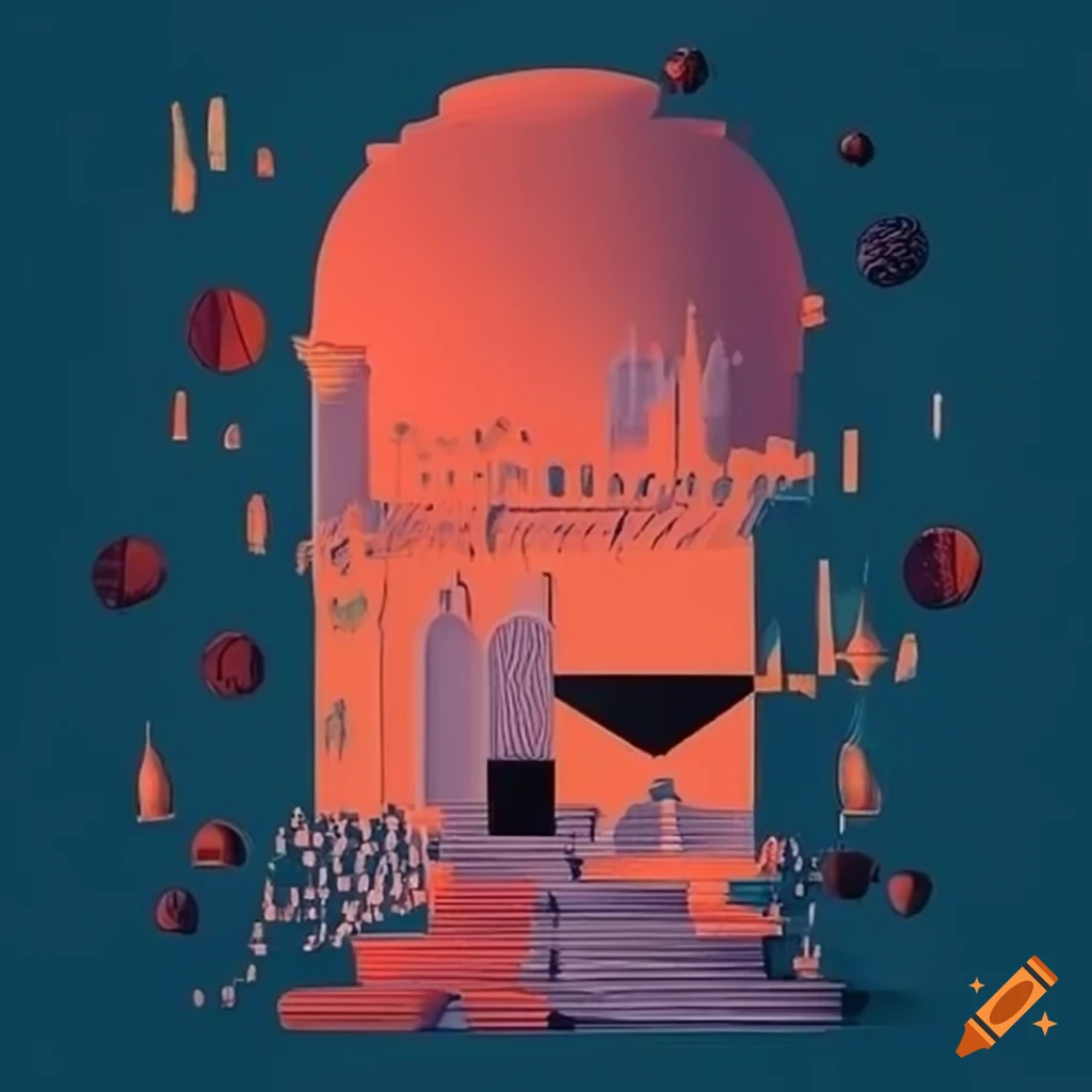 Intricately designed visual art for minimalist Romanian festival ...