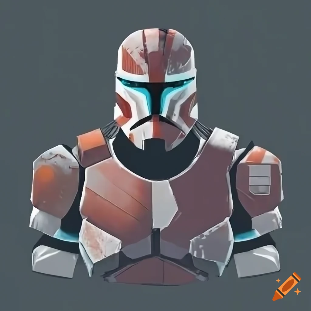 Elite star wars republic commando trooper in a realistic, symmetrical ...
