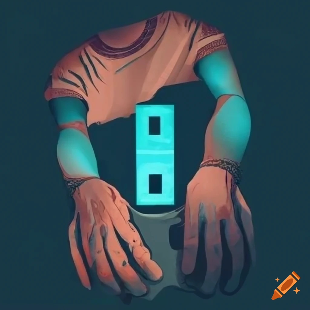 Creative t-shirt design with hands opening a package and text 'rip it ...