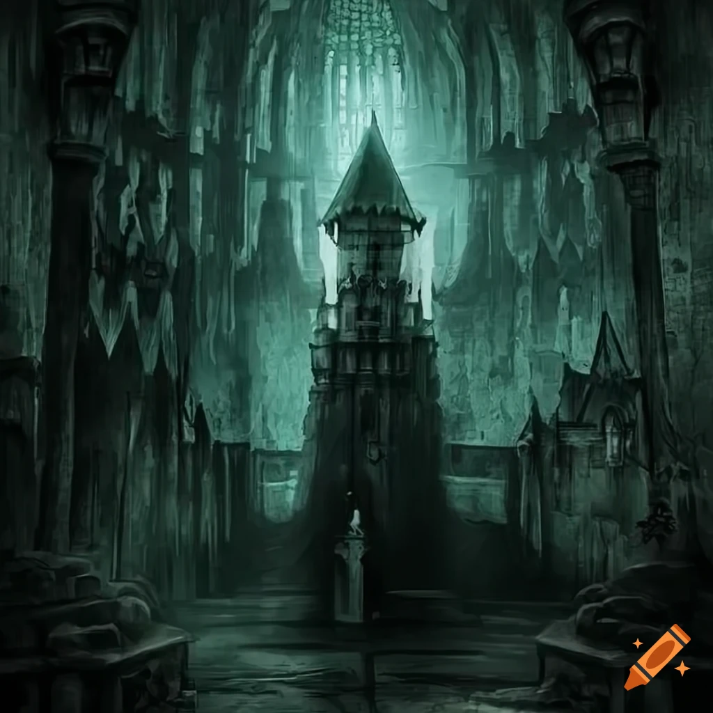 Underground gothic fantasy kingdom on Craiyon