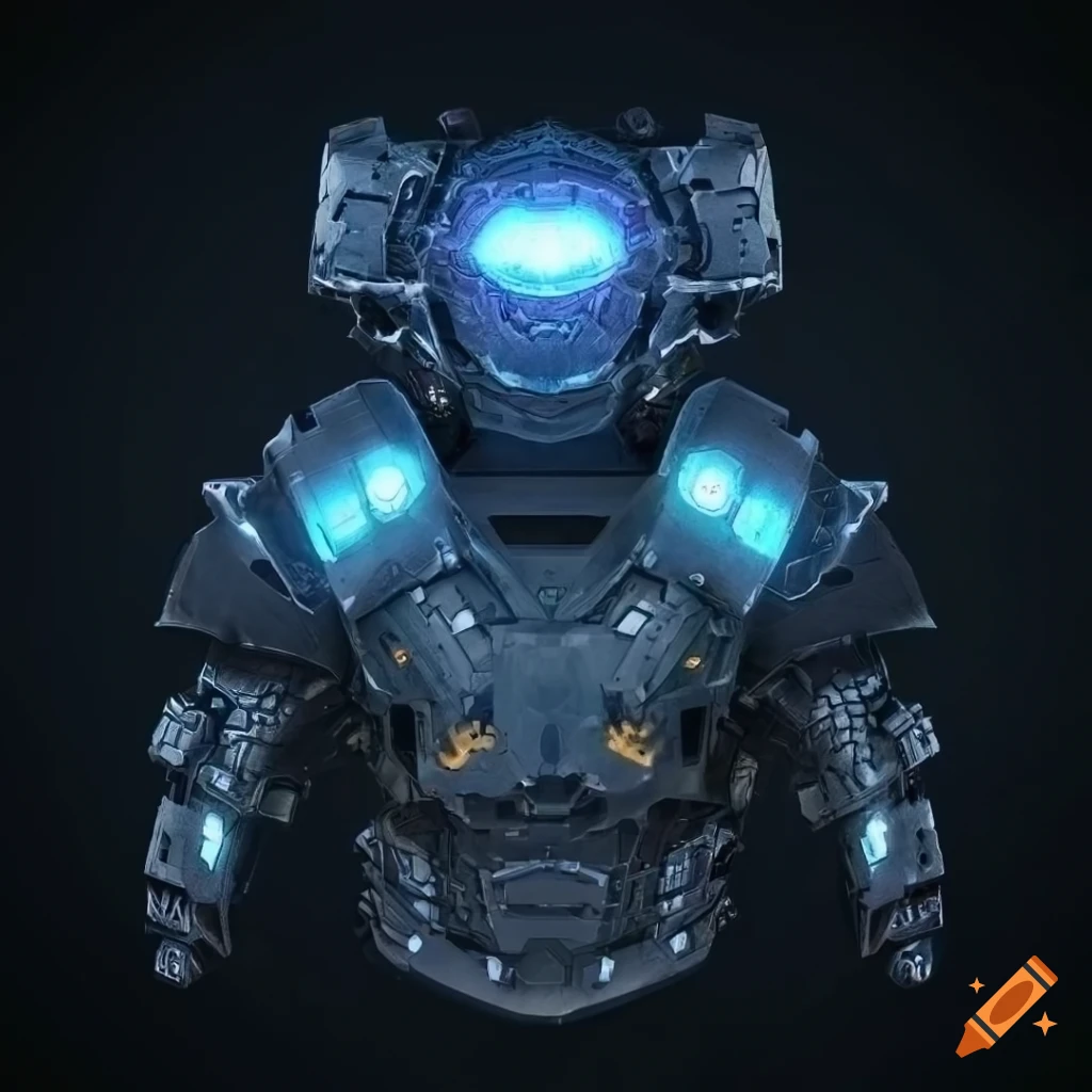 Intimidating sleek 3d rendered lovecraftian cyberpunk cosmic power ...