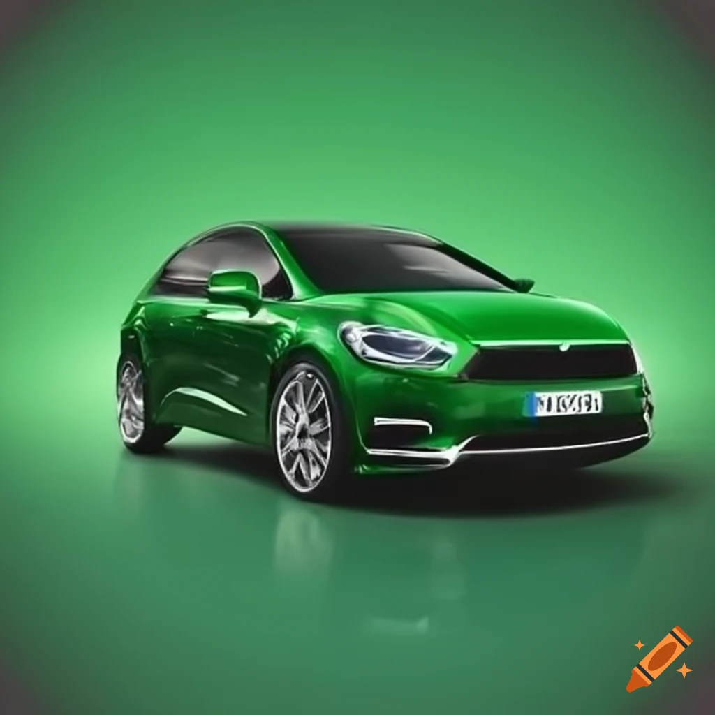 Green car on Craiyon