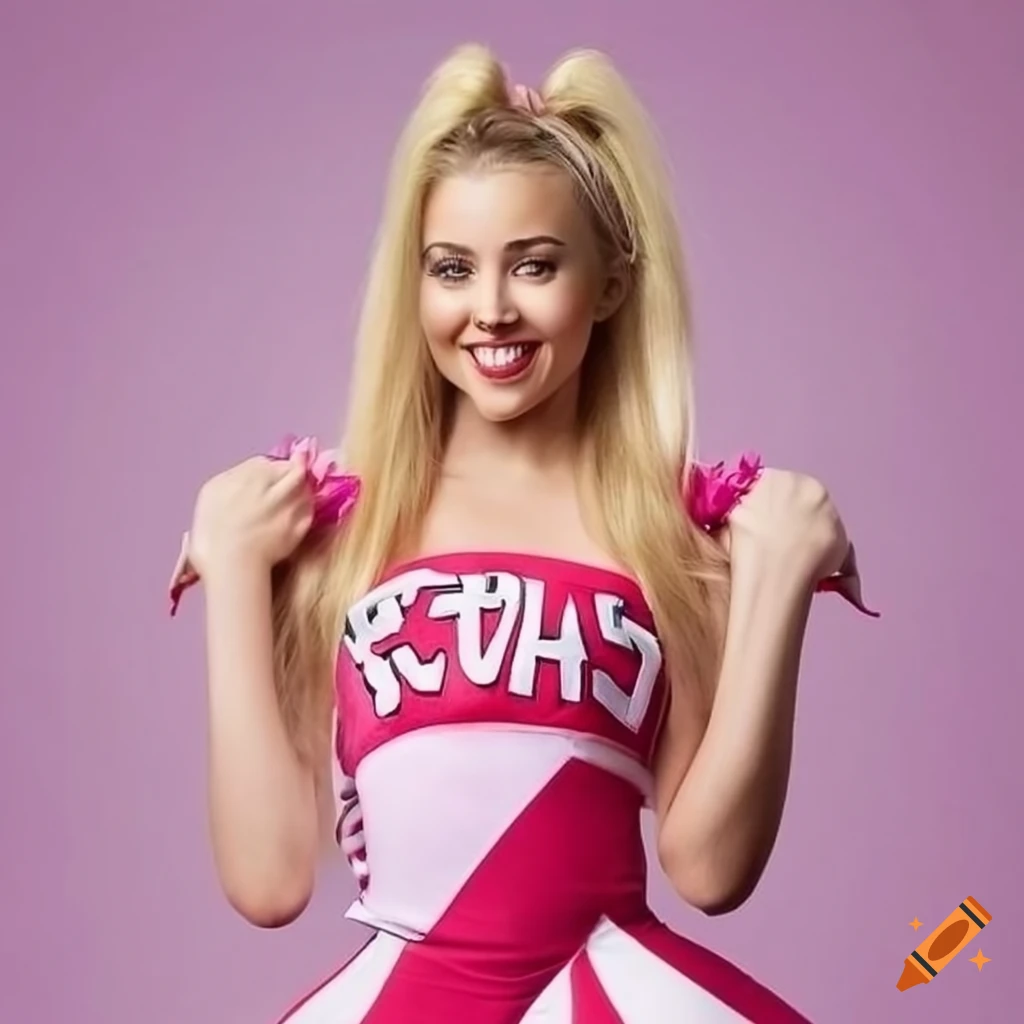 Candies Photoshoot Featuring A Blonde Cheerleader Model On Craiyon