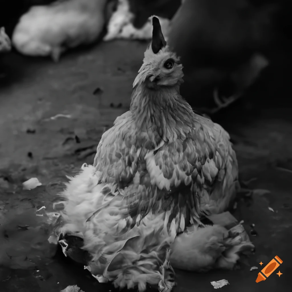 Jelly fungus chicken shadow monster surrounded by small cluster ...