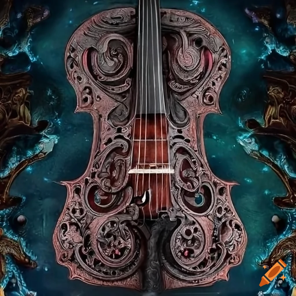 Otherworldly biomechanical cello inspired by h.p. lovecraft's cosmic ...
