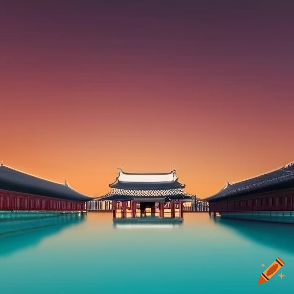 3d rendered architecture living room with computer workspace and pool ...