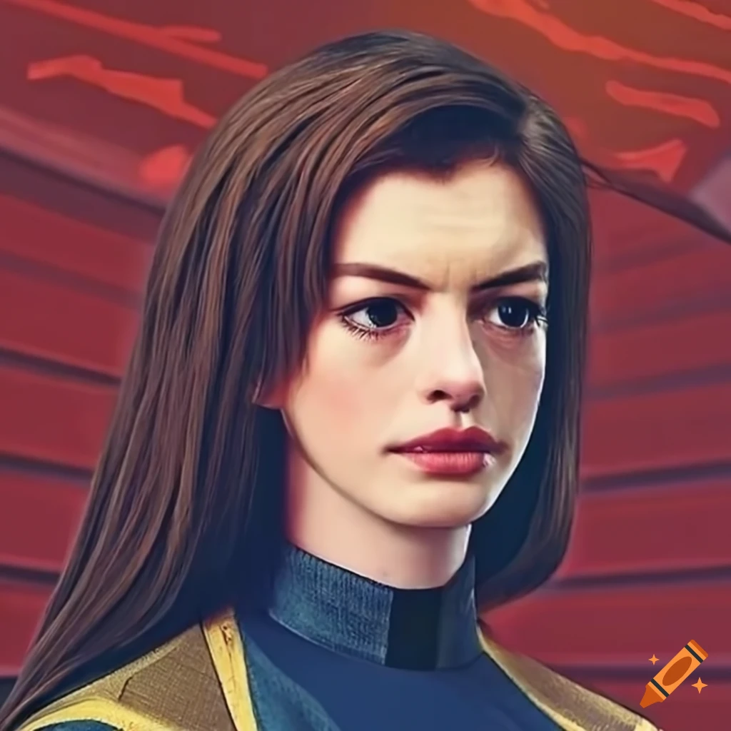 Young Anne Hathaway as a scientist in Starfleet on Star Trek Discovery ...