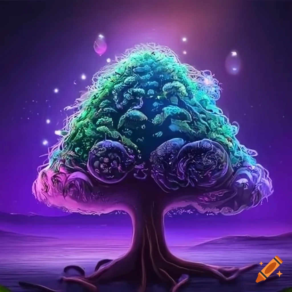 Magic tree on Craiyon