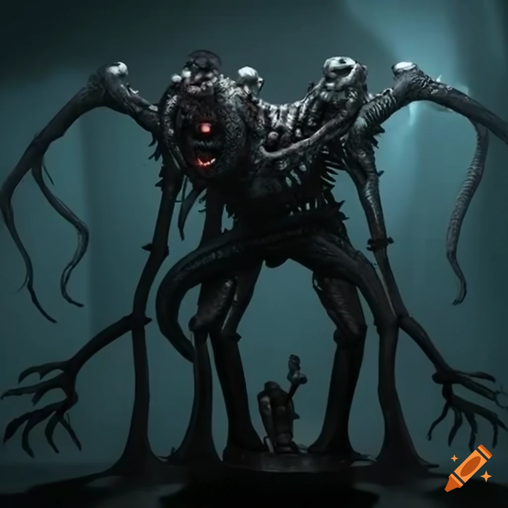 3d render of lovecraftian-inspired robotic vampire on Craiyon