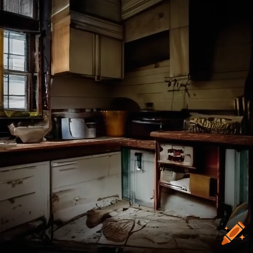 Poor kitchen without windows on Craiyon