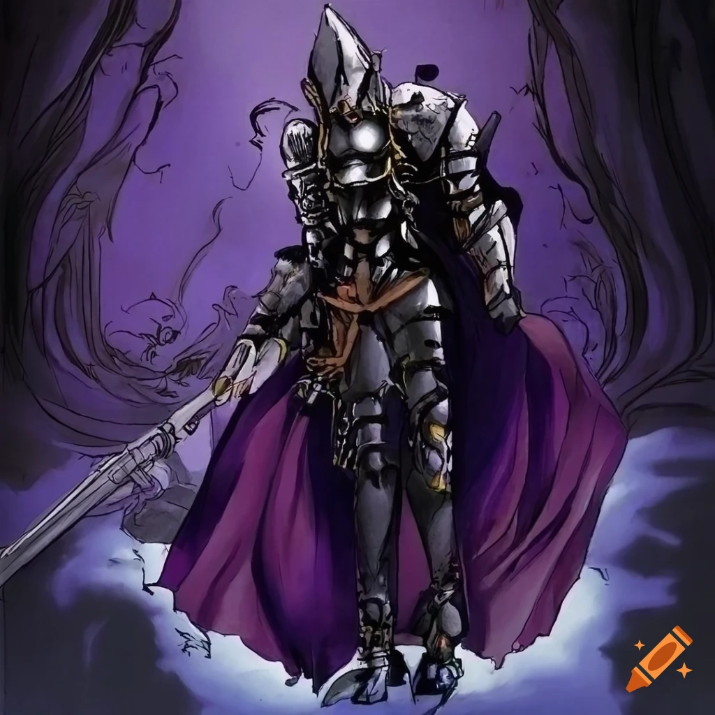 Death knight full-length portrait in jojo's bizarre adventure style by ...