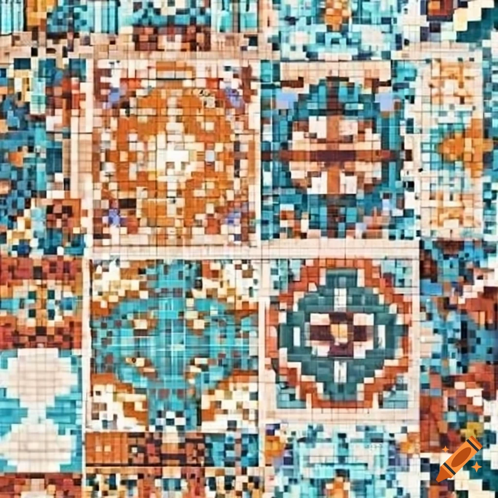 Tile set of 32x32 pixels with nursing theme on Craiyon