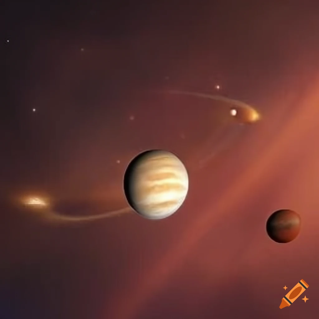 Venus planet in space on Craiyon