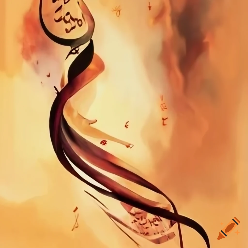 Calligraphy art with the phrase "خانِ مردان" on Craiyon