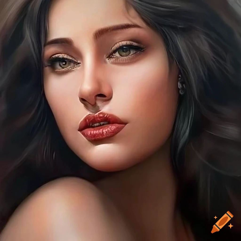 Ultra-realistic and highly-detailed artwork of stunningly beautiful ...