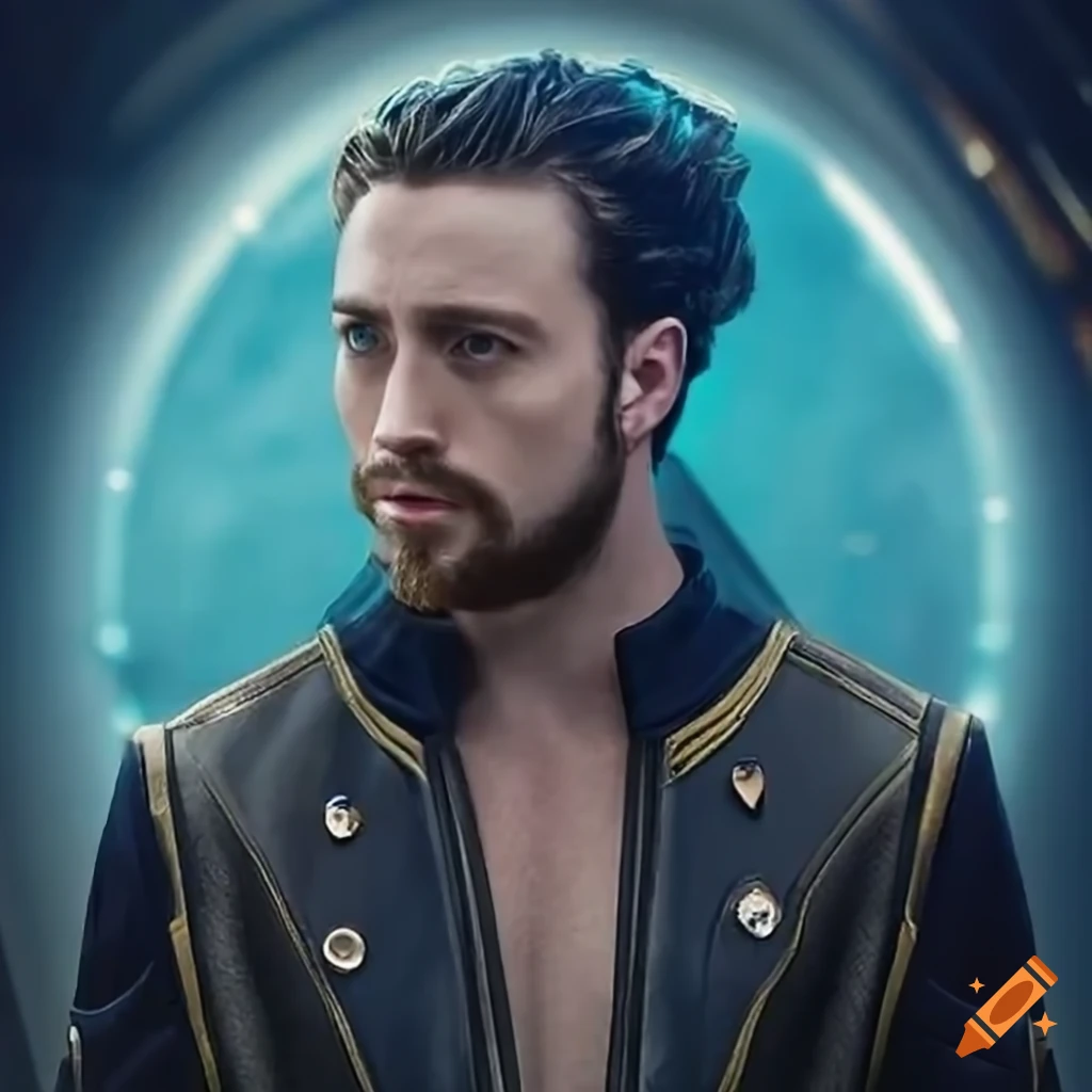 Starfleet Captain Action Movie Poster Art With Aaron Taylor johnson On starfleet-captain-action-movie-poster-art-with-aaron-taylor-johnson-on