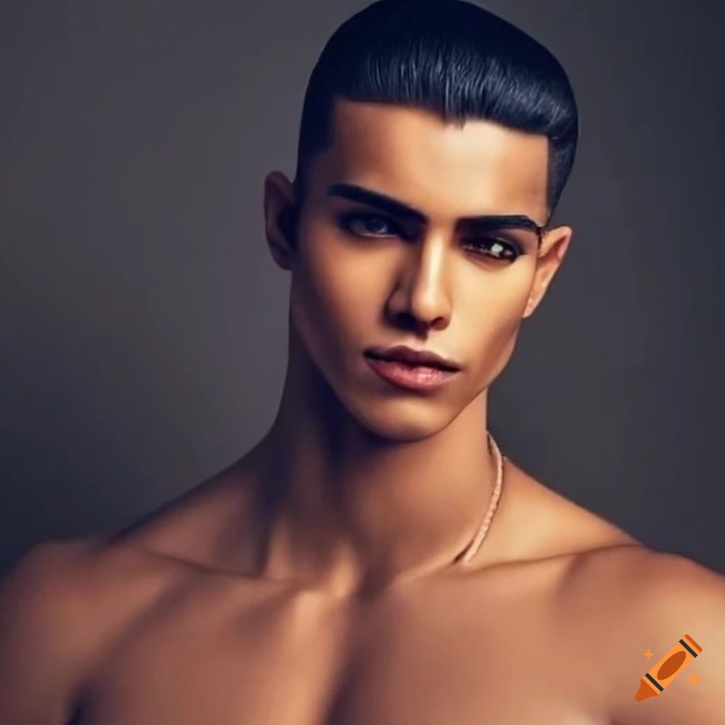 Male Supermodel Of Diverse Descent With Striking Features On Craiyon