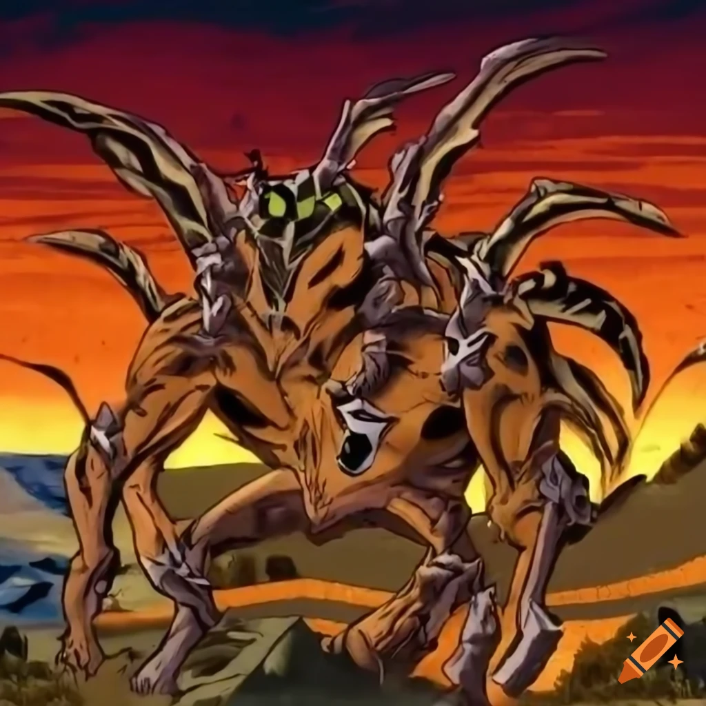 Colorful "sand demon" art inspired by artist jack kirby in 4k ...