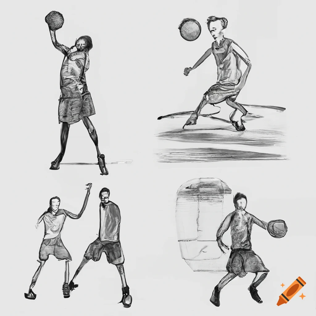 Basketball play in physical education class, 3 people holding hands and ...