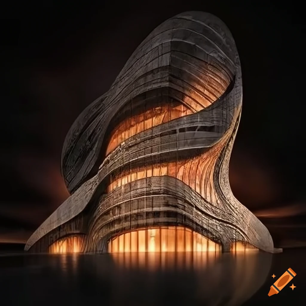 Phenomenal force of nature in stunning architecture on Craiyon