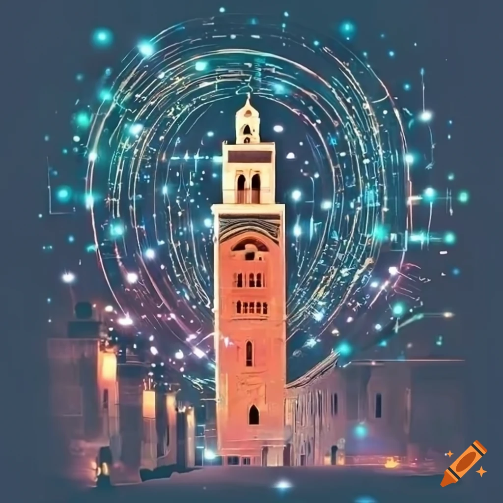 Artificial intelligence symbolism with interconnected networks and ...
