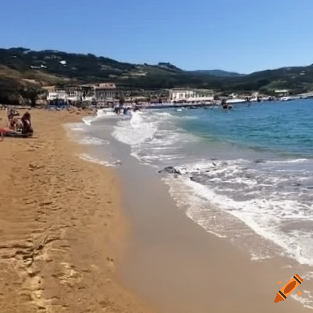 Vespucci beach view on Craiyon