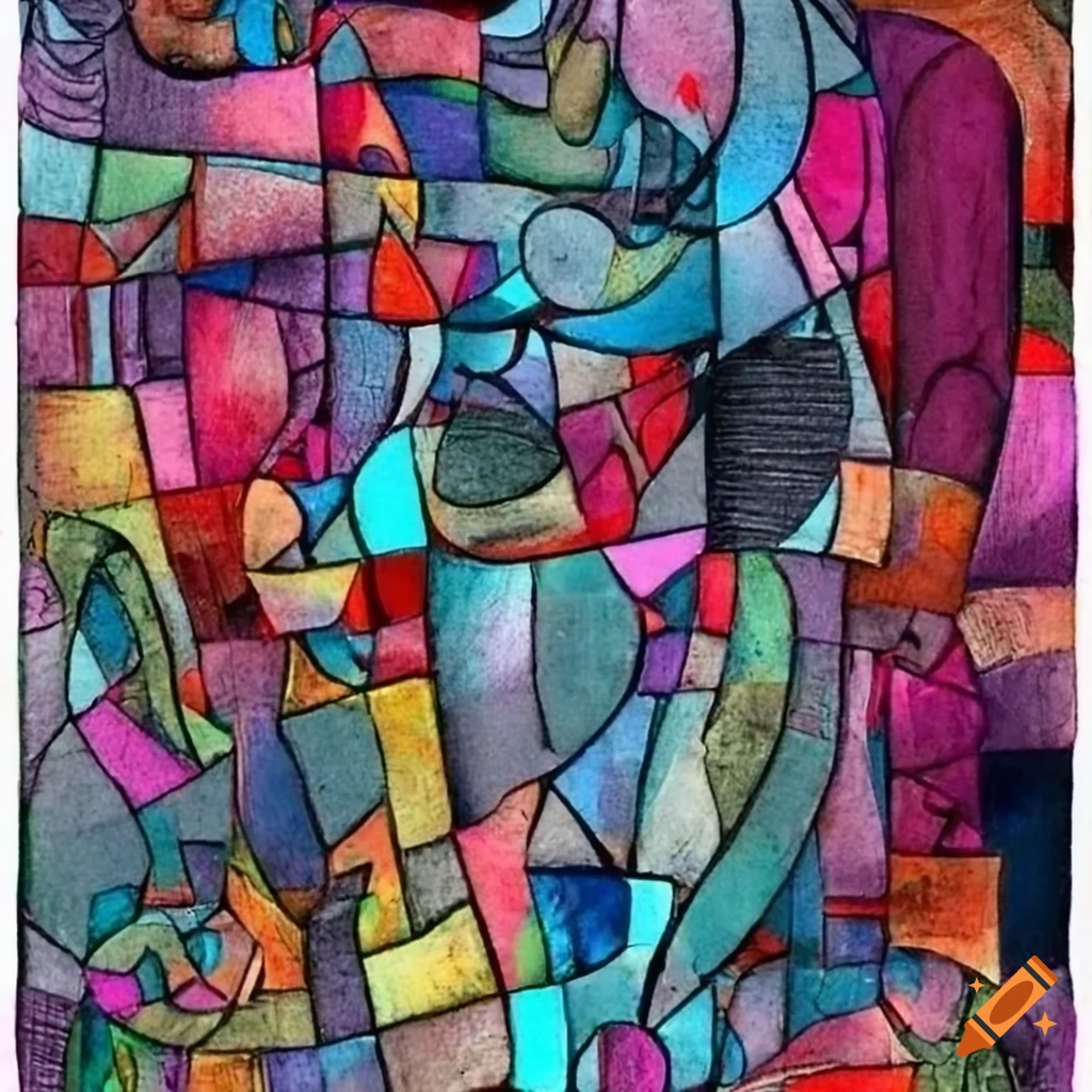 Surreal multi-layered artwork capturing past, present, and future with ...