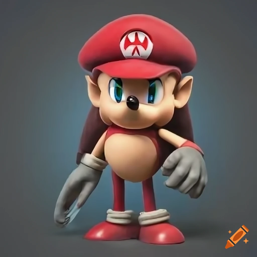 Mario the hedgehog character from legend of zelda on Craiyon
