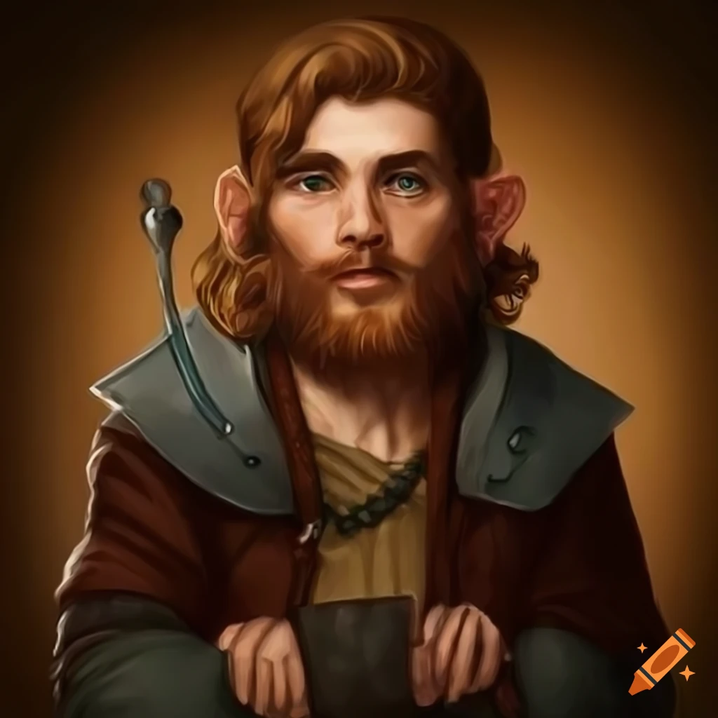 Young Male Gnome With Rapier In Hand Dnd Fantasy Character Portrait On Craiyon