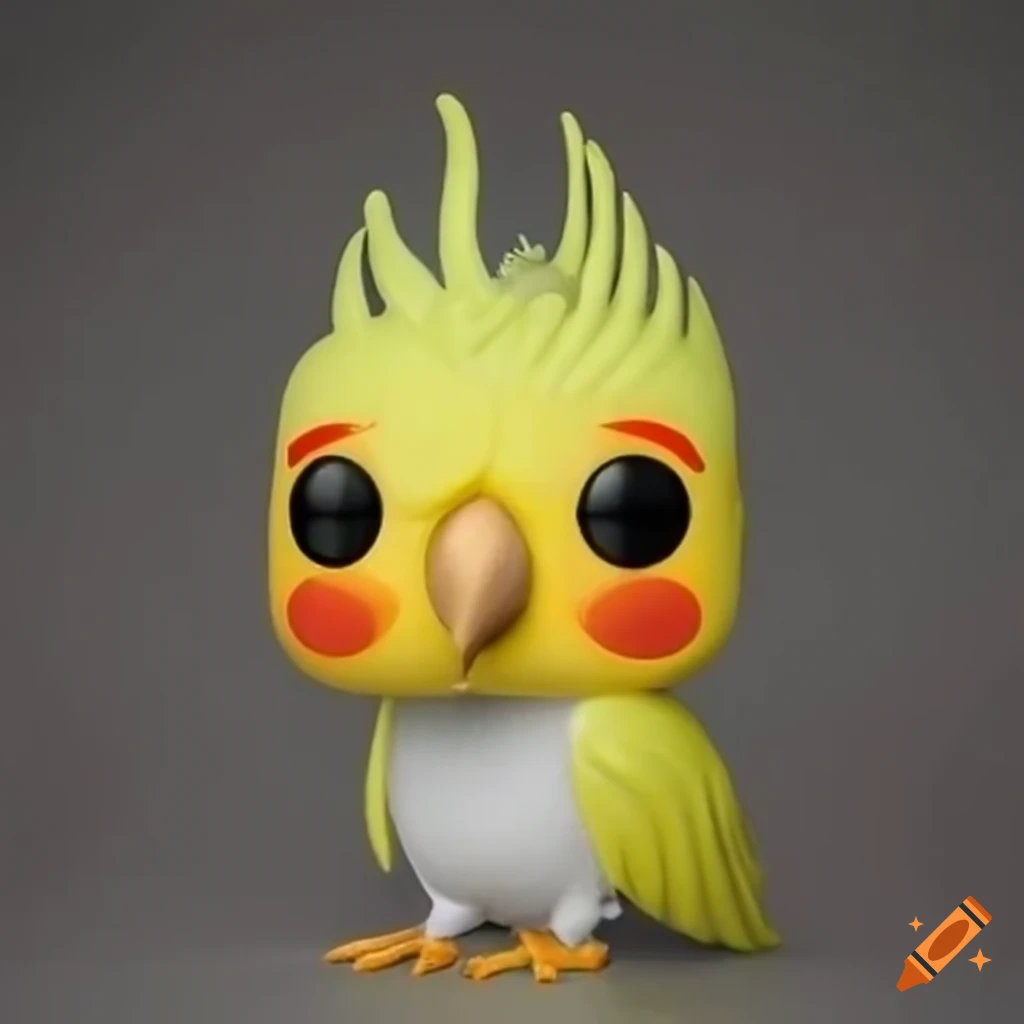 Funko Pop figure of a yellow nymph bird with ethereal wings and a ...