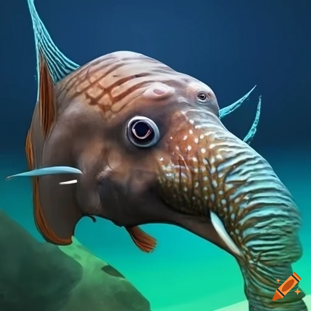 Elephant fish hybrid on Craiyon