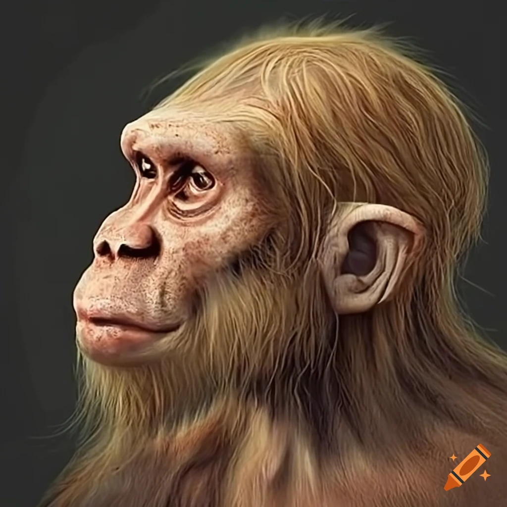 Early hominids on Craiyon