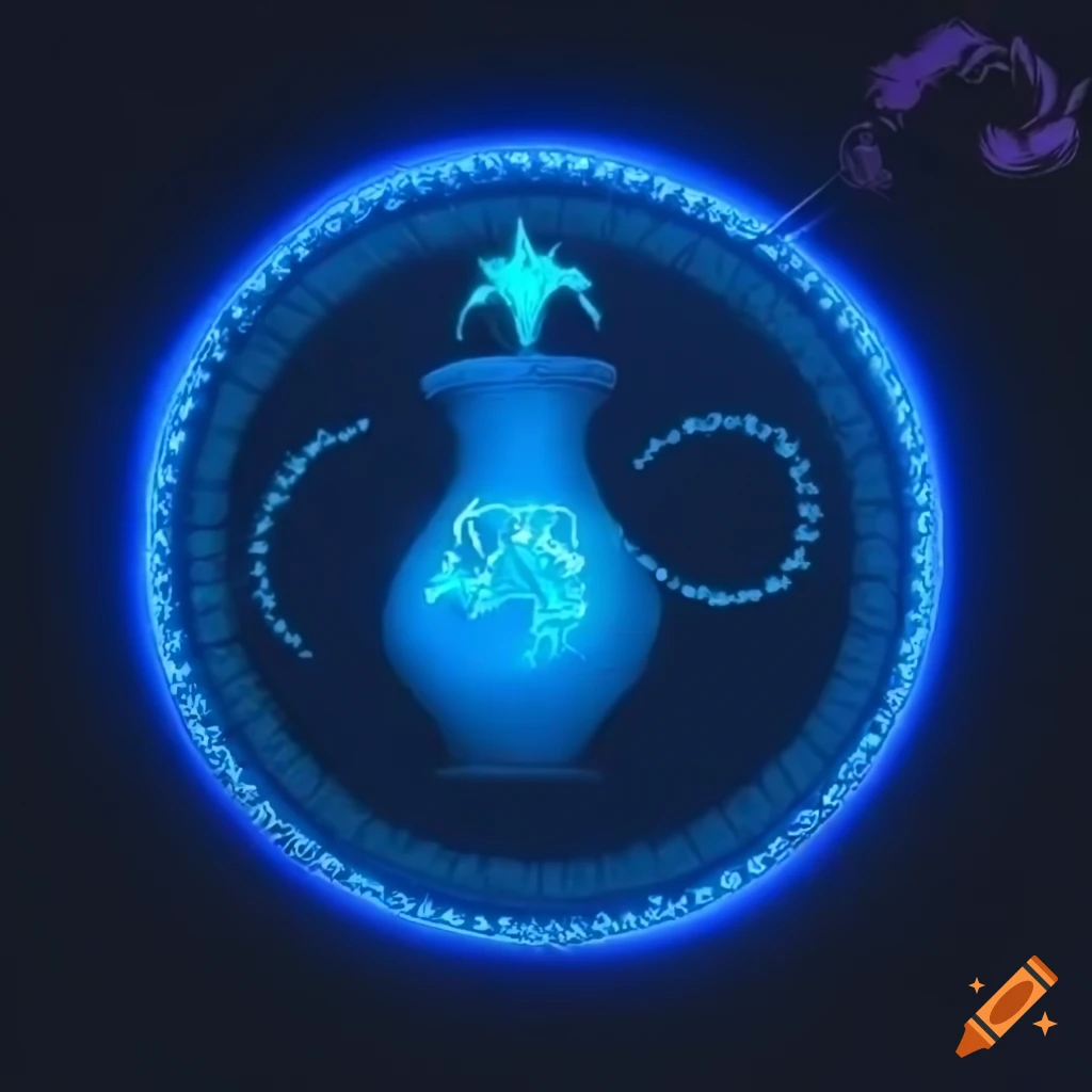 Logo for magic rp fivem server with shades of blue and purple, potions ...