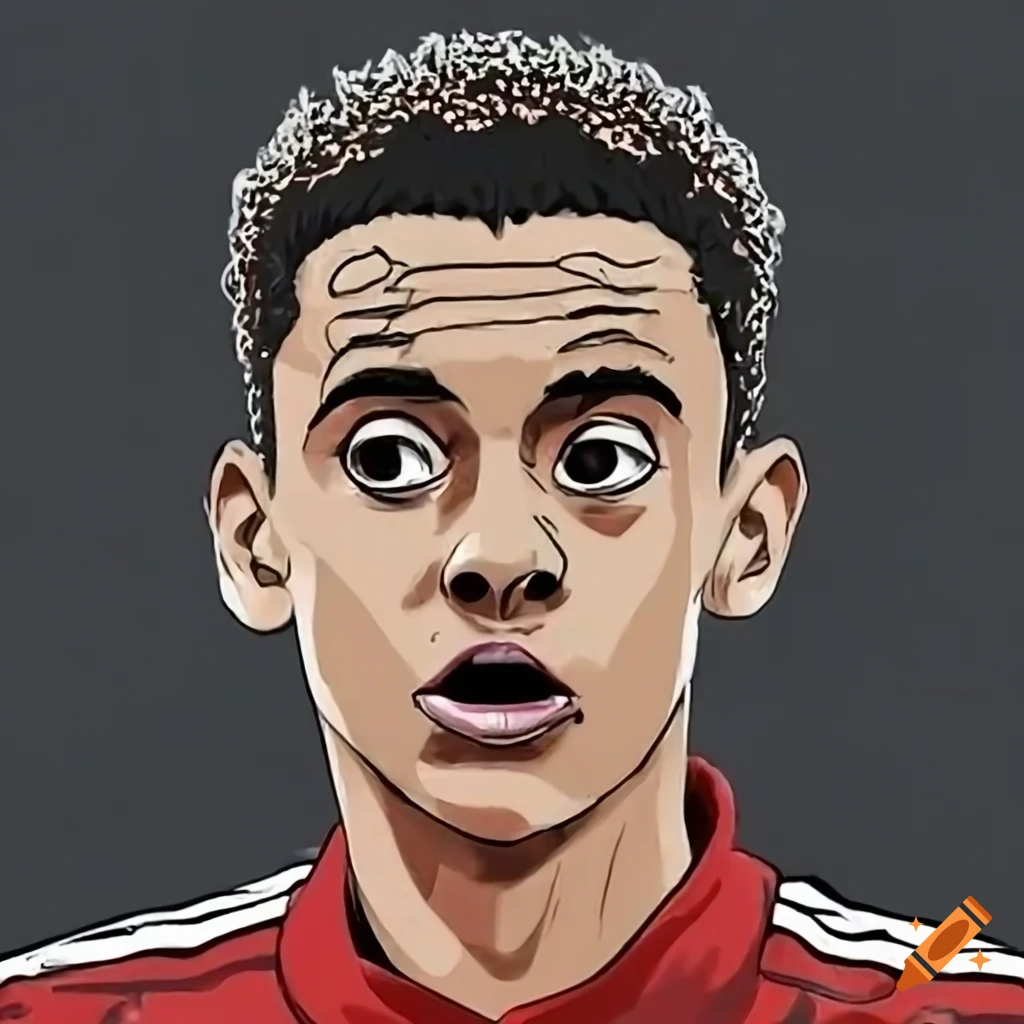 Portrait of jamal musiala on Craiyon